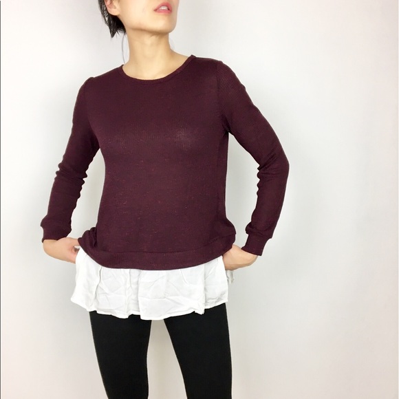 CHICBOMB | Tops | Ballerina Off Duty Faux Two Piece Top | Poshmark